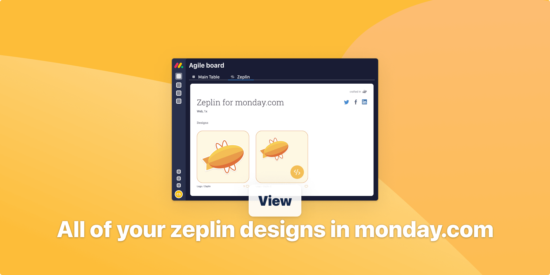 Zeplin Embedded • Apps for monday.com